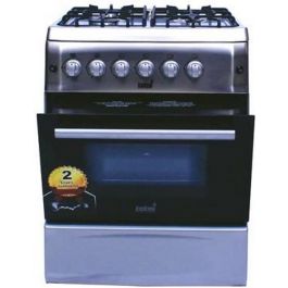 Totai 4-Burner Gas Stove + Gas Oven & Grill - Stainless Steel